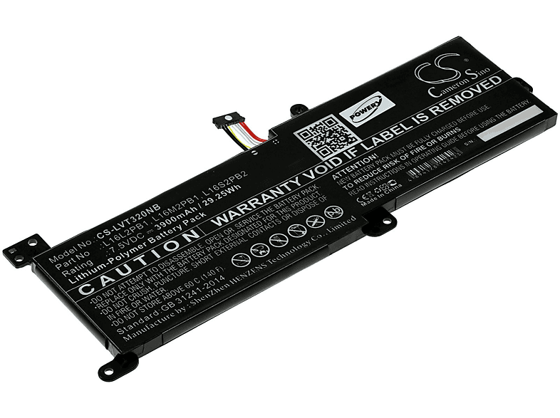 POWERY Akku für Lenovo Typ L16L2PB2 Li-Ion Akku, 7.5 Volt, 3900mAh ...
