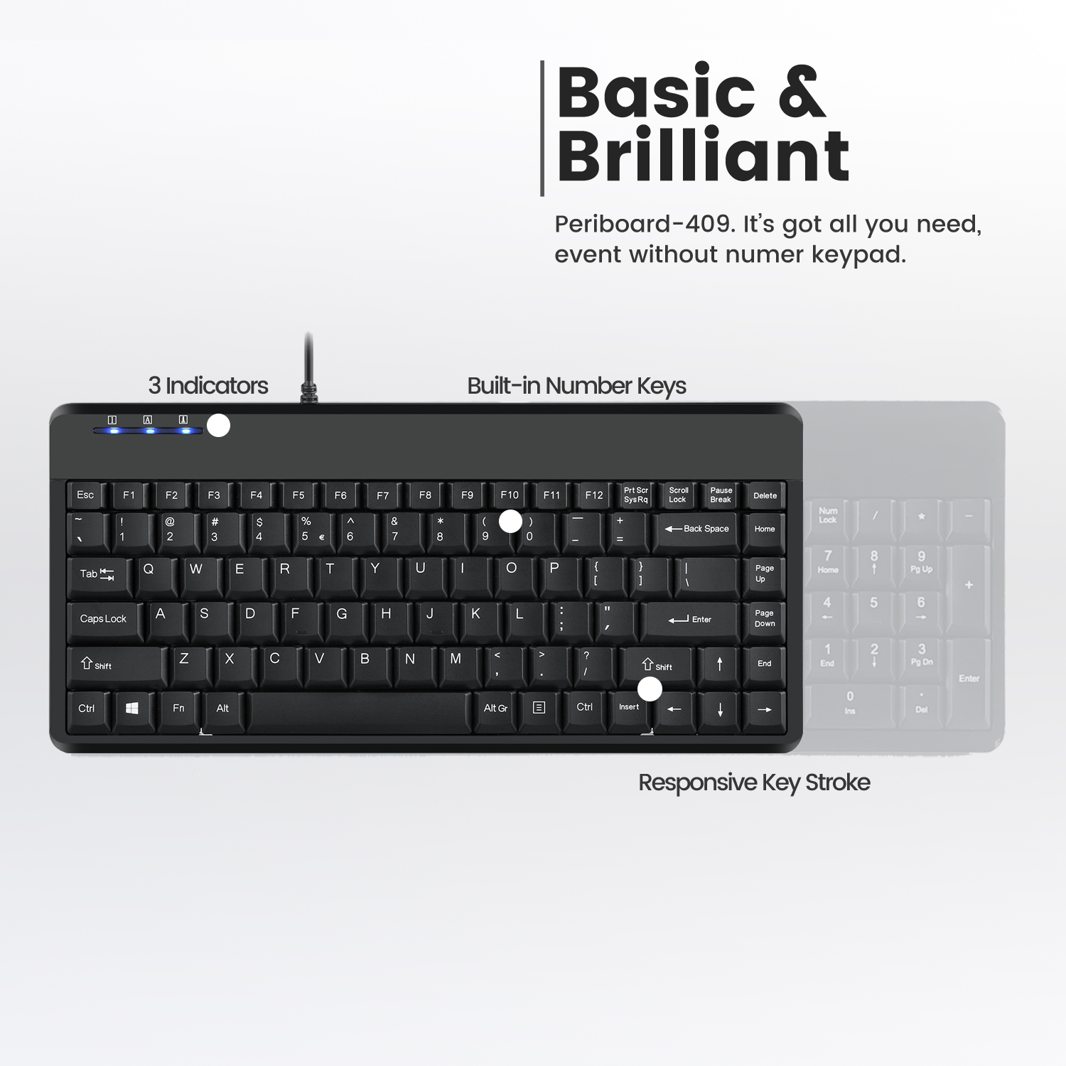 PERIXX PERIBOARD-409 U, Mini Tastatur | MediaMarkt