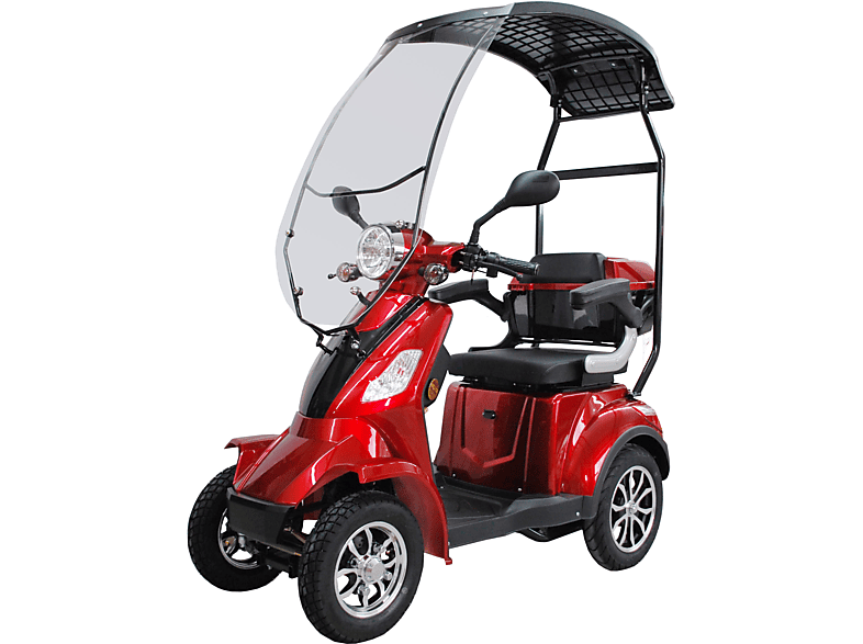 ECO ENGEL 510 Rot E-Scooter 4 Räder 25 km/h mit Dach Seniorenmobil E-Scooter Rot | MediaMarkt