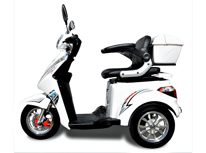 ECO ENGEL 501 Weiß 20 Ah Li-Io Akku Senioren Roller 25 km/h Seniorenmobil E-Scooter Silber ...