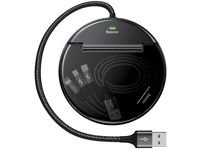 BASEUS USB Splitter 2x USB 1x USB Typ C 3A mit Ladekabel, Ladekabel ...