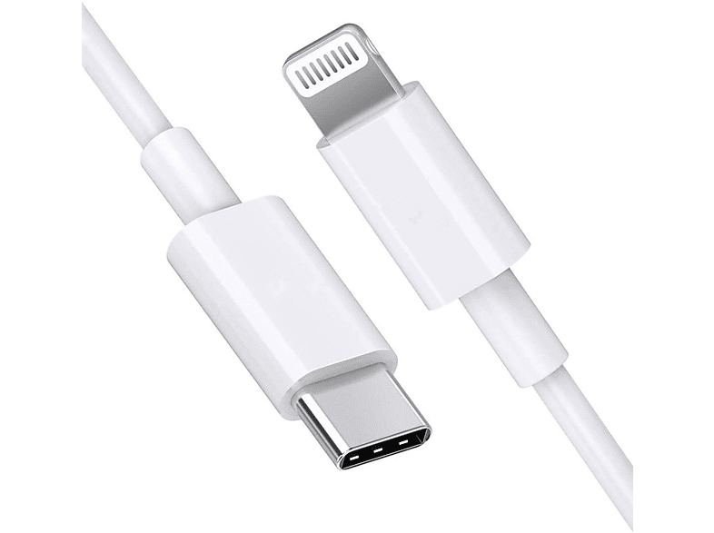 COFI 1m 18W PD3.0 USB Typ C auf iPhone Lightning (iOS), Ladekabel, Weiß ...