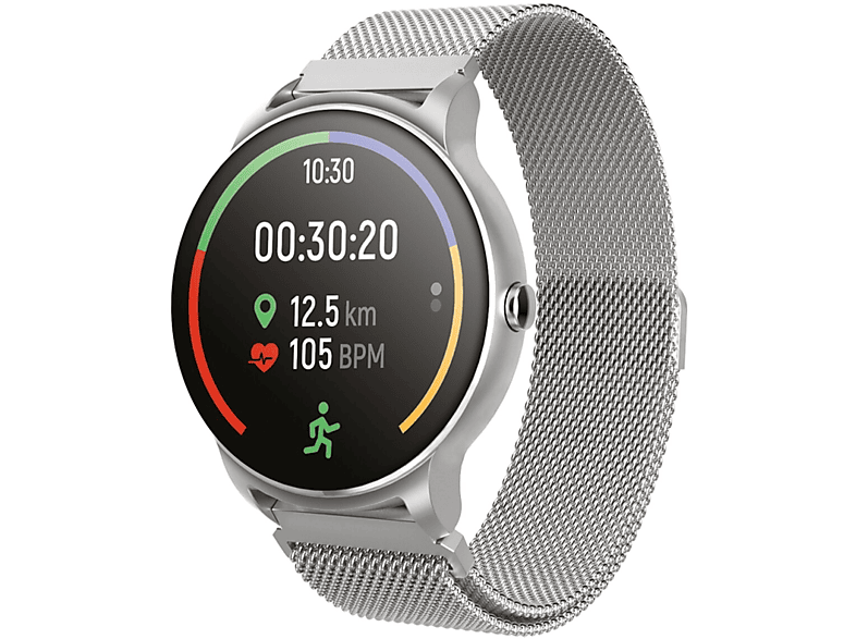 FOREVER Forevive 2 Smartwatch Kunststoff, Silber | MediaMarkt