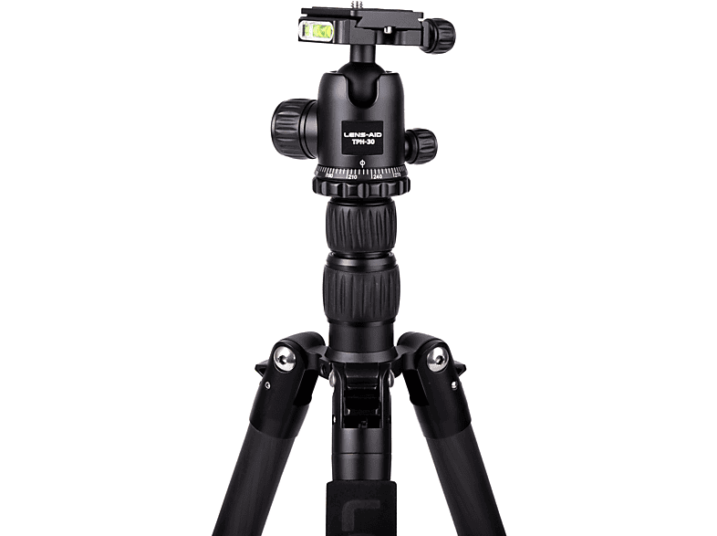 LENS-AID Profi Carbon Kamera-Stativ Stativ, Schwarz, Höhe offen bis ...