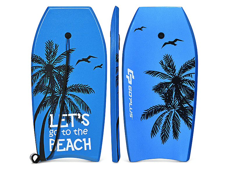 COSTWAY Bodyboard Stand Up Paddle, Blau | MediaMarkt