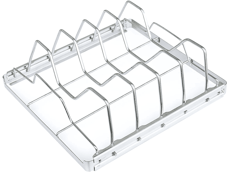 TAINO Spare-Ribs-Halter Rippchenhalter, Silber | SATURN