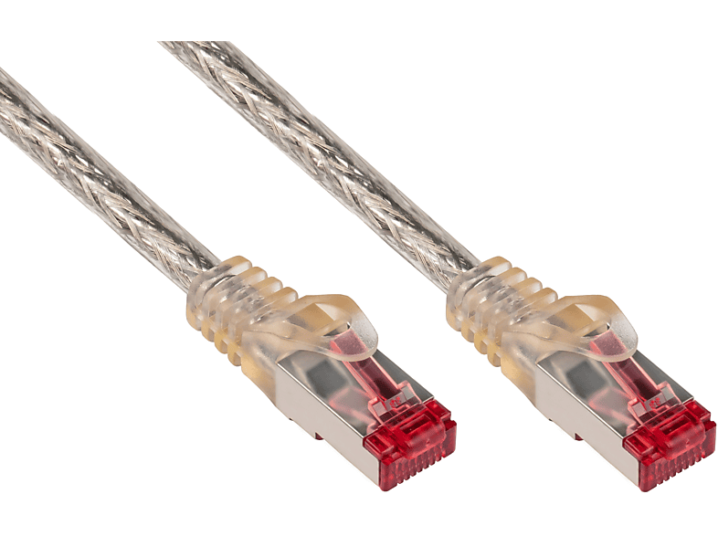 Cable de red | ALCASA RJ45-RJ45, m-m, 0.25m, Cat-6, , Transparente ...