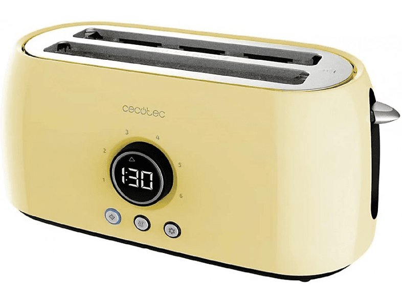 CECOTEC ClassicToast 15000 Yellow Extra Double Toaster Gelb (1250 Watt ...