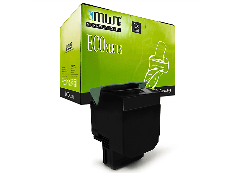 MEHRWEGTONER MWT5178803 Toner Cartridge Schwarz (Lexmark 80C0H10 800H1 ...