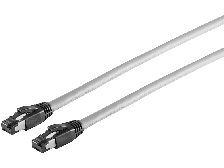 S/CONN MAXIMUM CONNECTIVITY Patchkabel cat 8.1 S/FTP PIMF Halogenfrei grau 5m, Netzwerk LAN ...