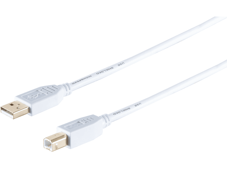 S/CONN MAXIMUM CONNECTIVITY USB High Speed 2.0 Kabel, A/B Stecker, USB ...