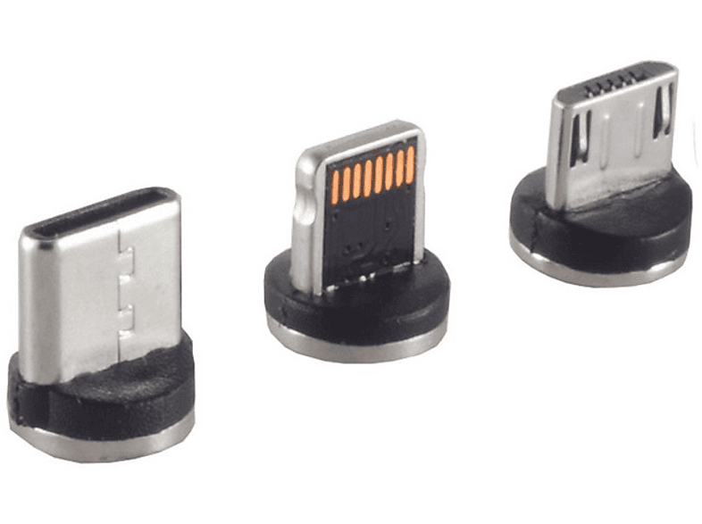 S/CONN MAXIMUM CONNECTIVITY Magnetstecker Set, 3in1 mit Halter USB ...