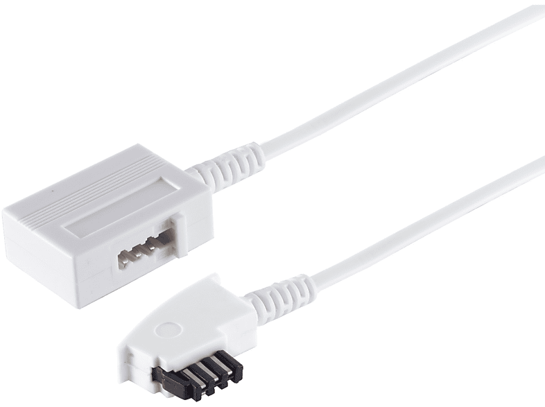 S/CONN MAXIMUM CONNECTIVITY TAE F-Stecker / TAE F-Kupplung weiß 10m TAE ...