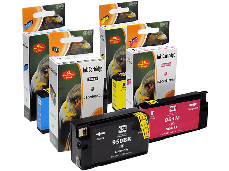 D&C 950XL, 951XL, C2P43AE Tinten Patronen C2P43AE 950XL 951XL ...