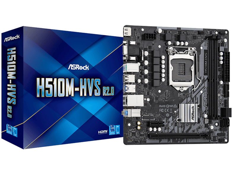 ASROCK H510M-HVS R2.0 Mainboards schwarz;silber | MediaMarkt