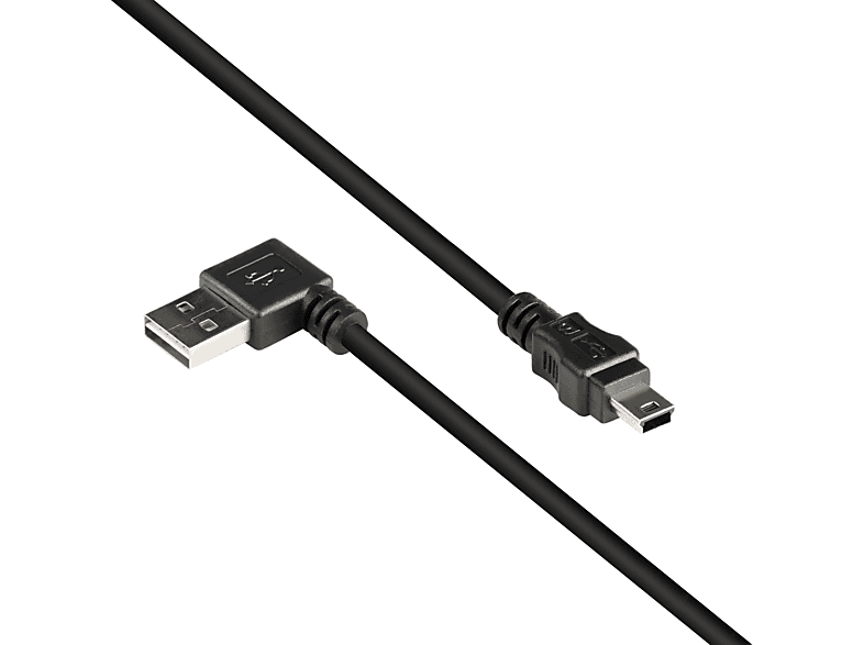 KABELMEISTER USB 2.0 EASY Stecker A an Mini B Stecker, gewinkelt ...