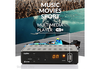 RED OPTICUM Sloth S1 Ultra Sat Receiver mit PVR I Digitaler Satelliten ...