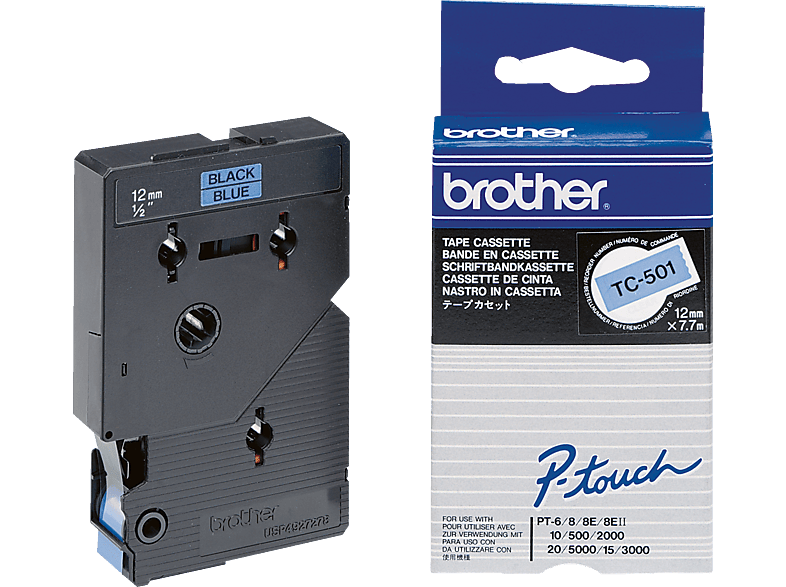 Cinta para impresoras de etiquetas | TC501 BROTHER , Negro | MediaMarkt