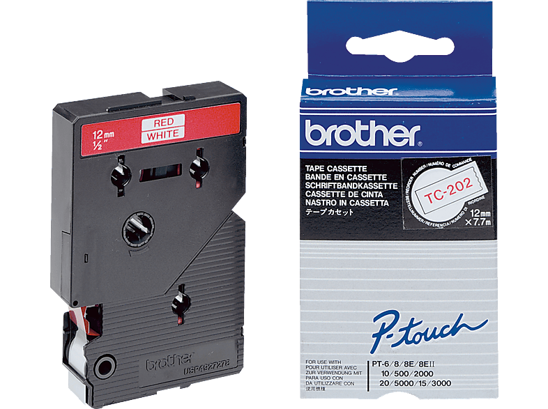 Cinta para impresoras de etiquetas | TC202 BROTHER , Blanco | MediaMarkt