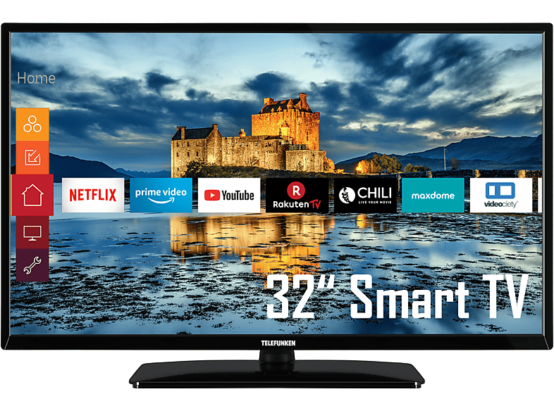 TELEFUNKEN D32H551N1CWI LED TV (Flat, 32 Zoll / 80 cm, HD-ready, SMART ...