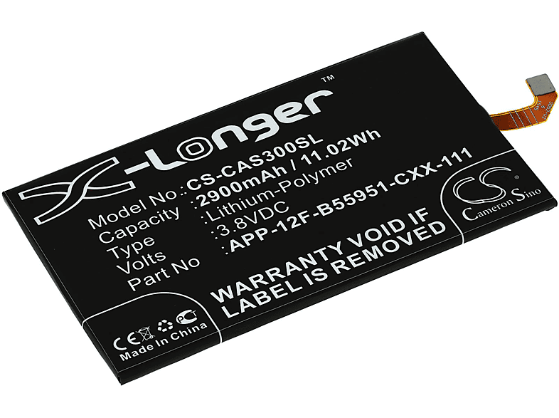 POWERY Akku für Outdoor CAT S30 Li-Polymer Akku, 3.8 Volt, 2900mAh ...