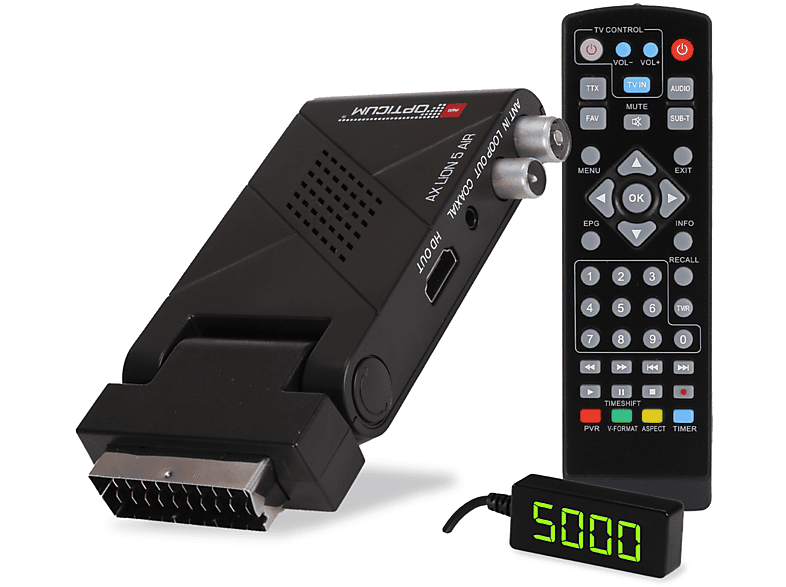 RED OPTICUM AX Lion HD 5 AIR DVB-T2 Receiver PVR I DVB-T2 HD-Receiver ...