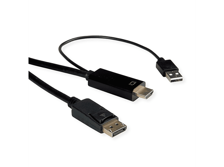 ROLINE HDMI-Kabel UltraHDTV | DisplayPort, ST/ST UHDTV-DP-Kabel ...