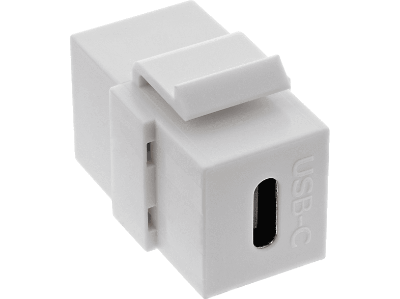 INLINE InLine® USB 3.1 Keystone Snap-In Einsatz, USB-C Buchse / Buchse ...