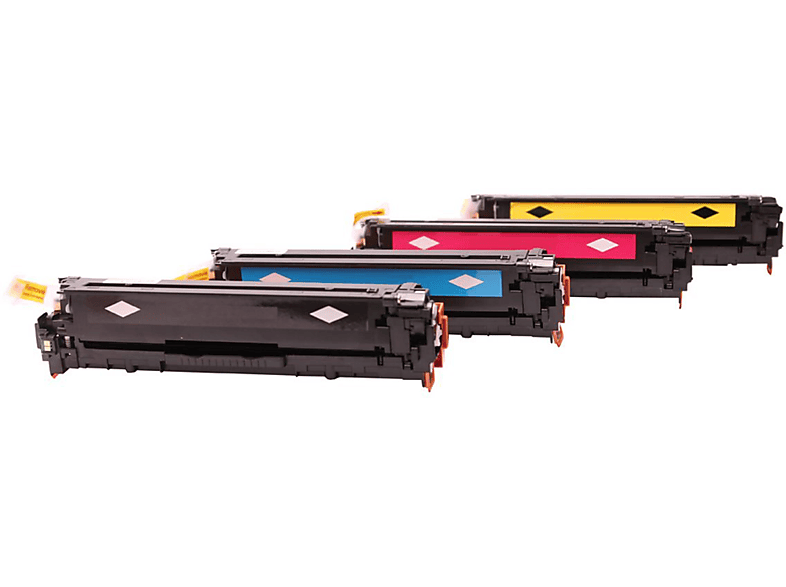 ABC Kompatibel Set 4X Toner CMYK (125A Black CB540A 128A CE320A 125A ...