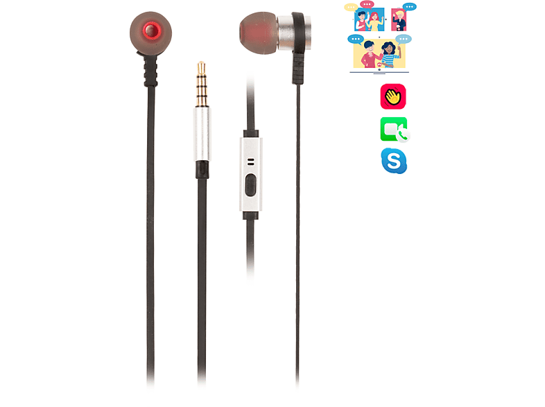 Auriculares con cable | NGS CROSSRALLYSILVER, Intraurales, Plata ...