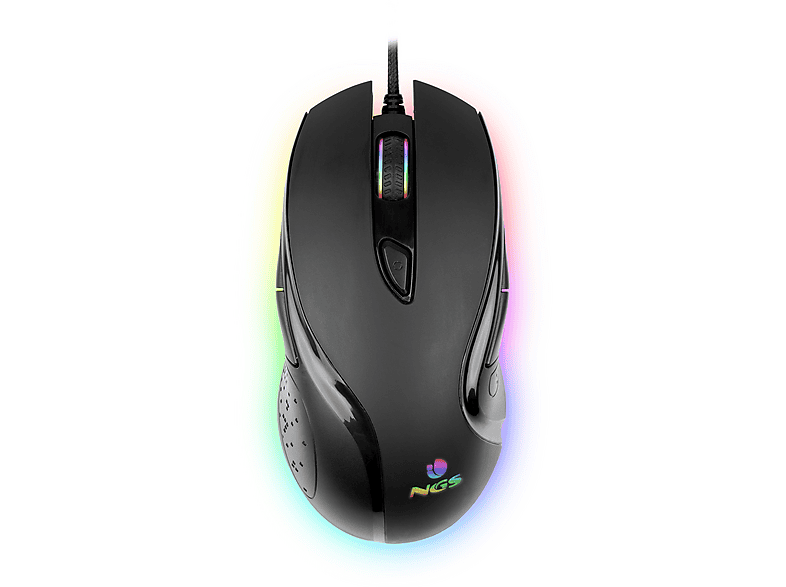 Ratón Gaming con Cable | NGS GMX-125, Cable, 7200 ppp, Negro | MediaMarkt