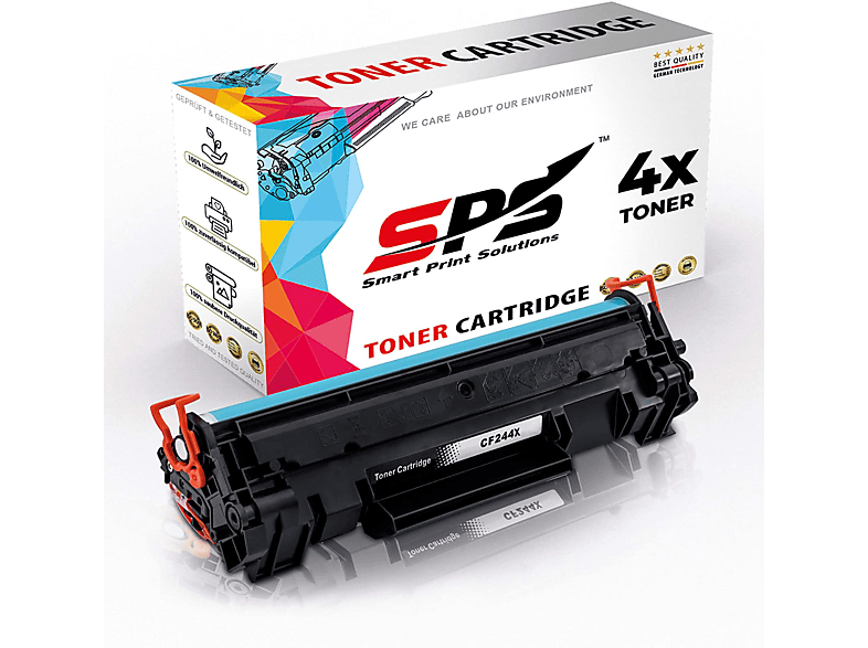 SPS EB96 Toner kompatibel zu HP 44X/ CF244X Schwarz 4er Set Schwarz ...