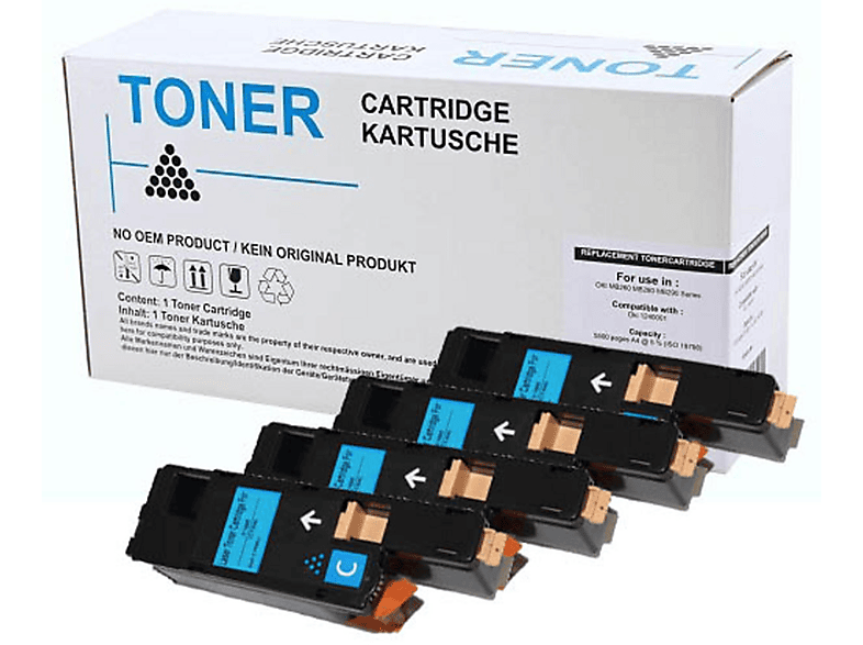 ABC Kompatibel Set 4x Toner CMYK (593-11140 Black 593-11141 Cyan 593 ...