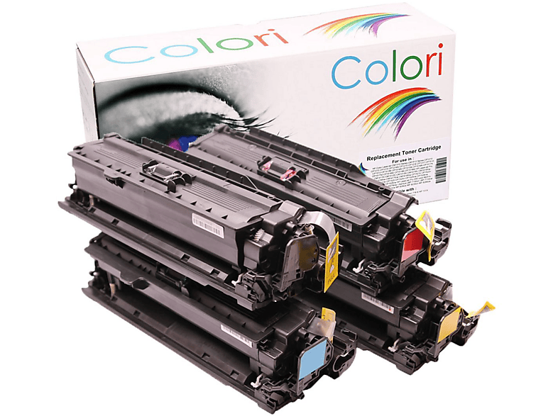 COLORI Kompatibel Set 4x Toner CMYK (507X Black CE400X 507A Cyan CE401A ...