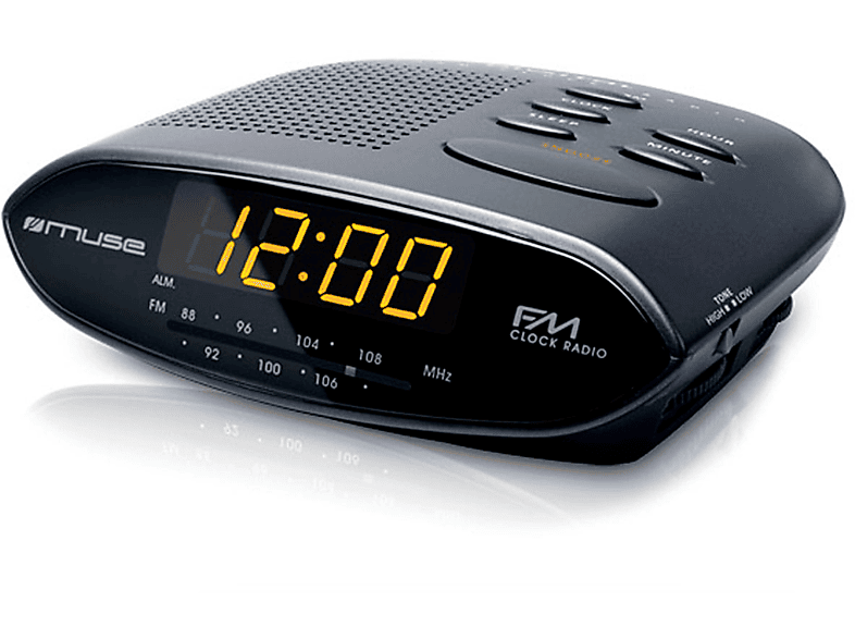 MUSE M-10 CR Uhrenradio, FM PLL Tuner, -, grau | SATURN