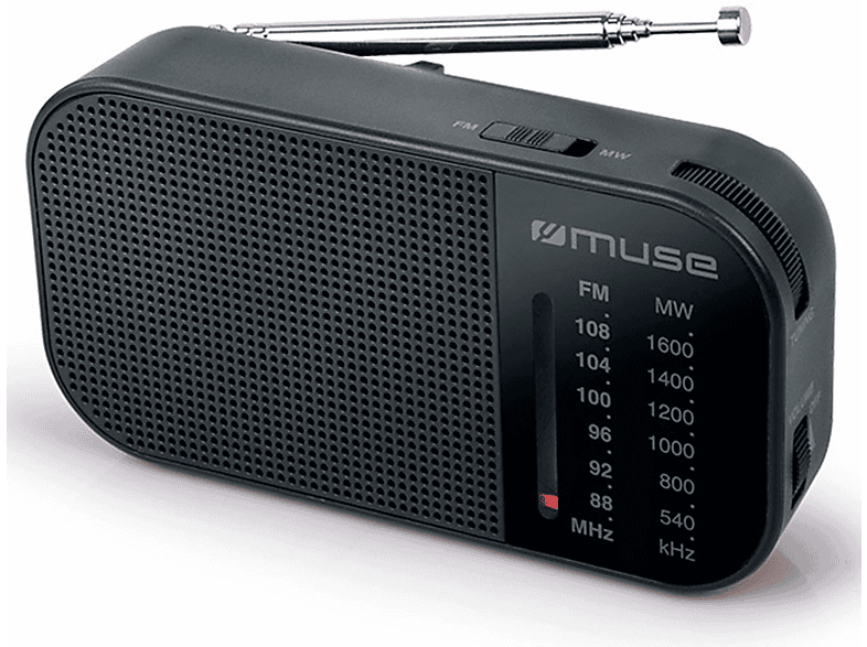 Radio MUSE M-025 R Czarny | MediaMarkt