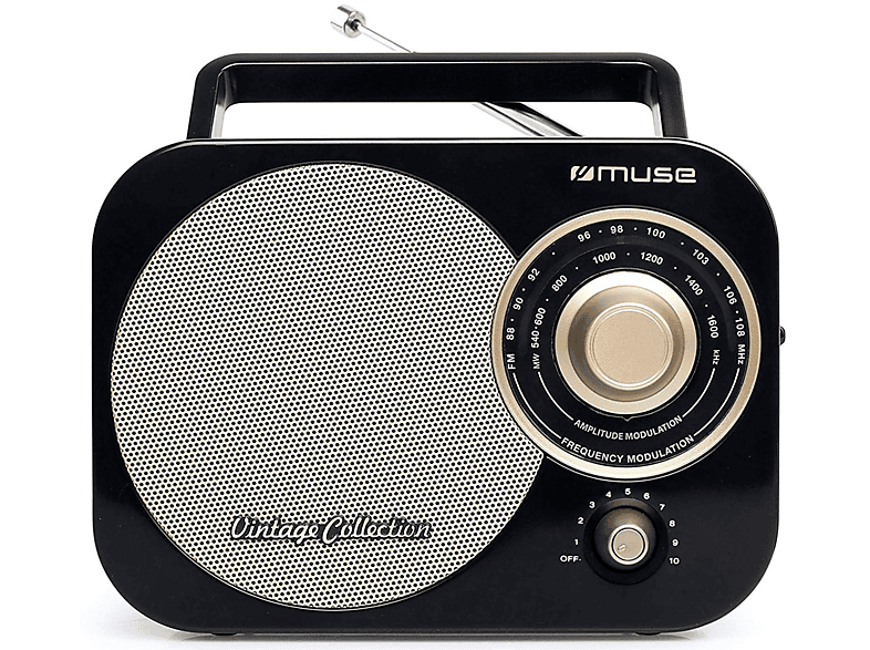 Radio portátil - Muse M-055 Rb Negro Oro Radio Analógica Fm/am Con ...