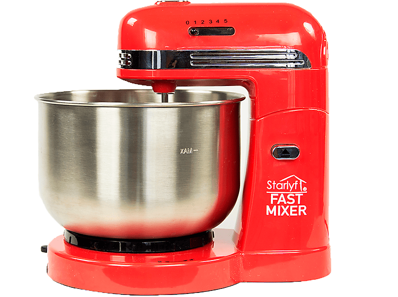 STARLYF Fast Mixer Retro Küchenmaschine Küchenmaschine rot ...
