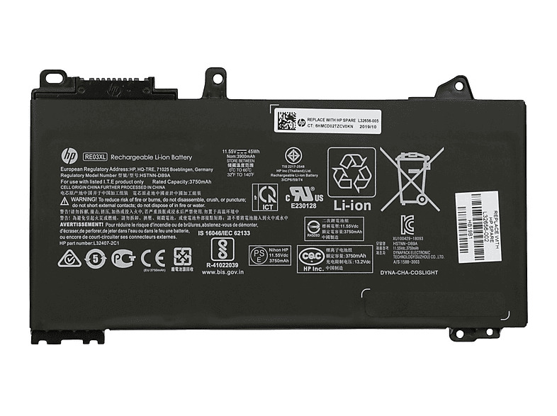 HP RE03XL Original Li-Polymer Akku, 11.55 Volt, 3750 mAh | SATURN
