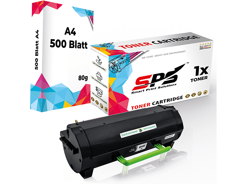 SPS BV94 1x Toner 502 50F2000 Schwarz Kompatibel für Lexmark MS510DN ...