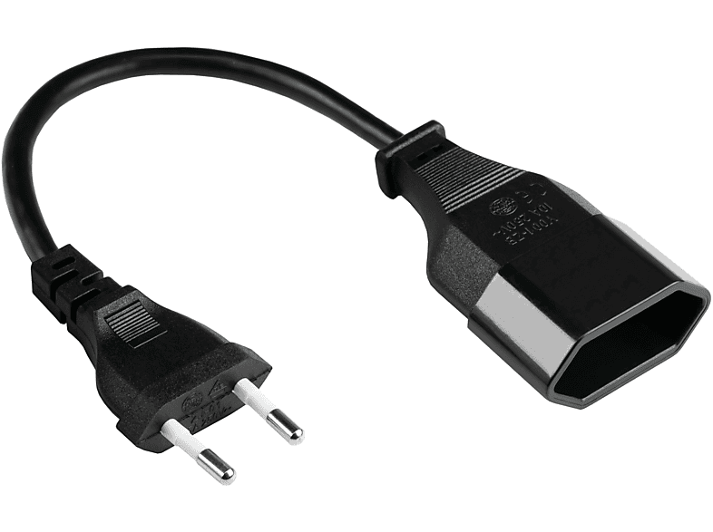 GOOD CONNECTIONS Euro-Verlängerung Euro-Stecker Typ C (gerade) an Euro ...