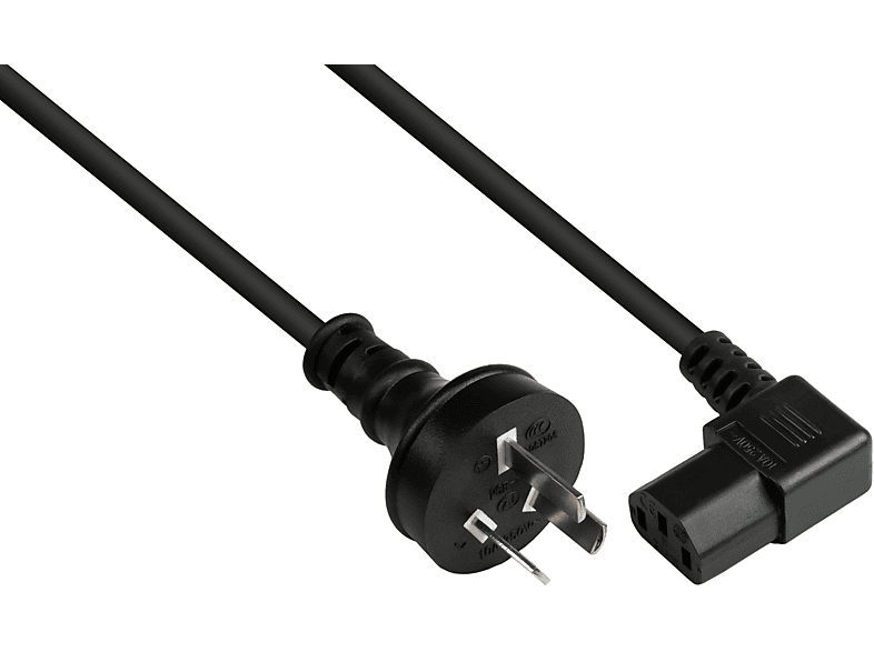 GOOD CONNECTIONS China Netz-Stecker Typ I (gerade) an C13 (rechts ...