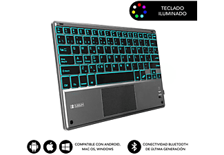 Teclado Bluetooth - Retroiluminado Touchpad Smart SUBBLIM ...