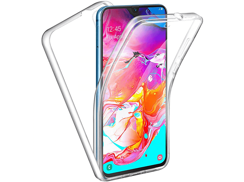 CASEONLINE 360° TPU+PC, Backcover, Samsung, Galaxy A70, Transparent ...