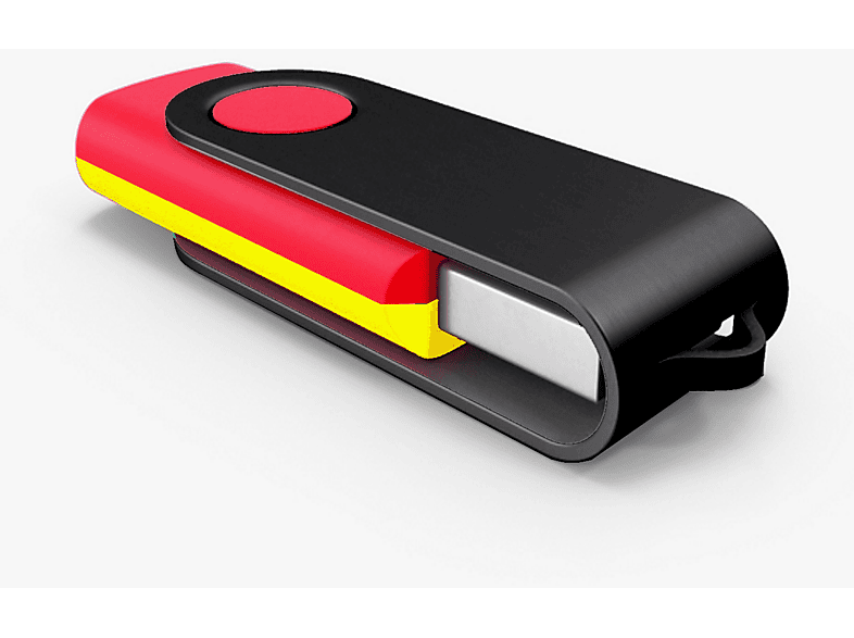 USB GERMANY ® Swivel Team Deutschland USB-Stick (Schwarz-Rot-Gold, 64 ...