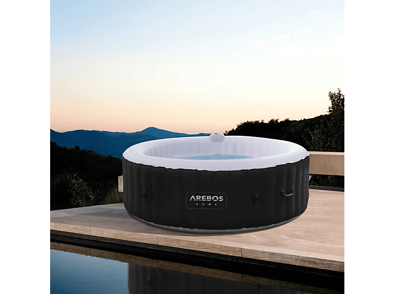 AREBOS Aufblasbar 208 cm 1000 L für ca. 6 Personen Whirlpool, Forest ...