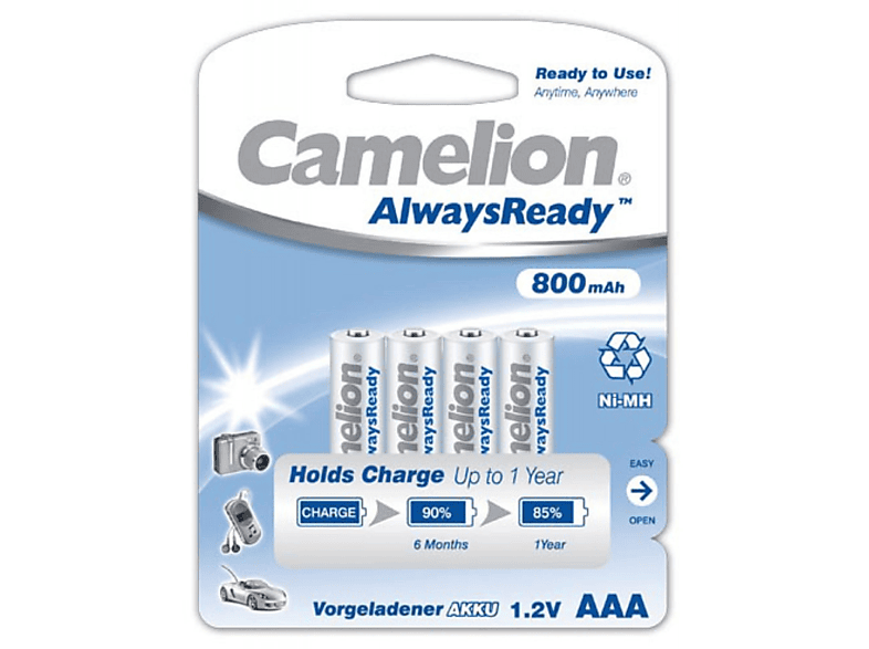 Pilas recargables | CAMELION Camelion Pila Recargable HR03 Micro AAA ...