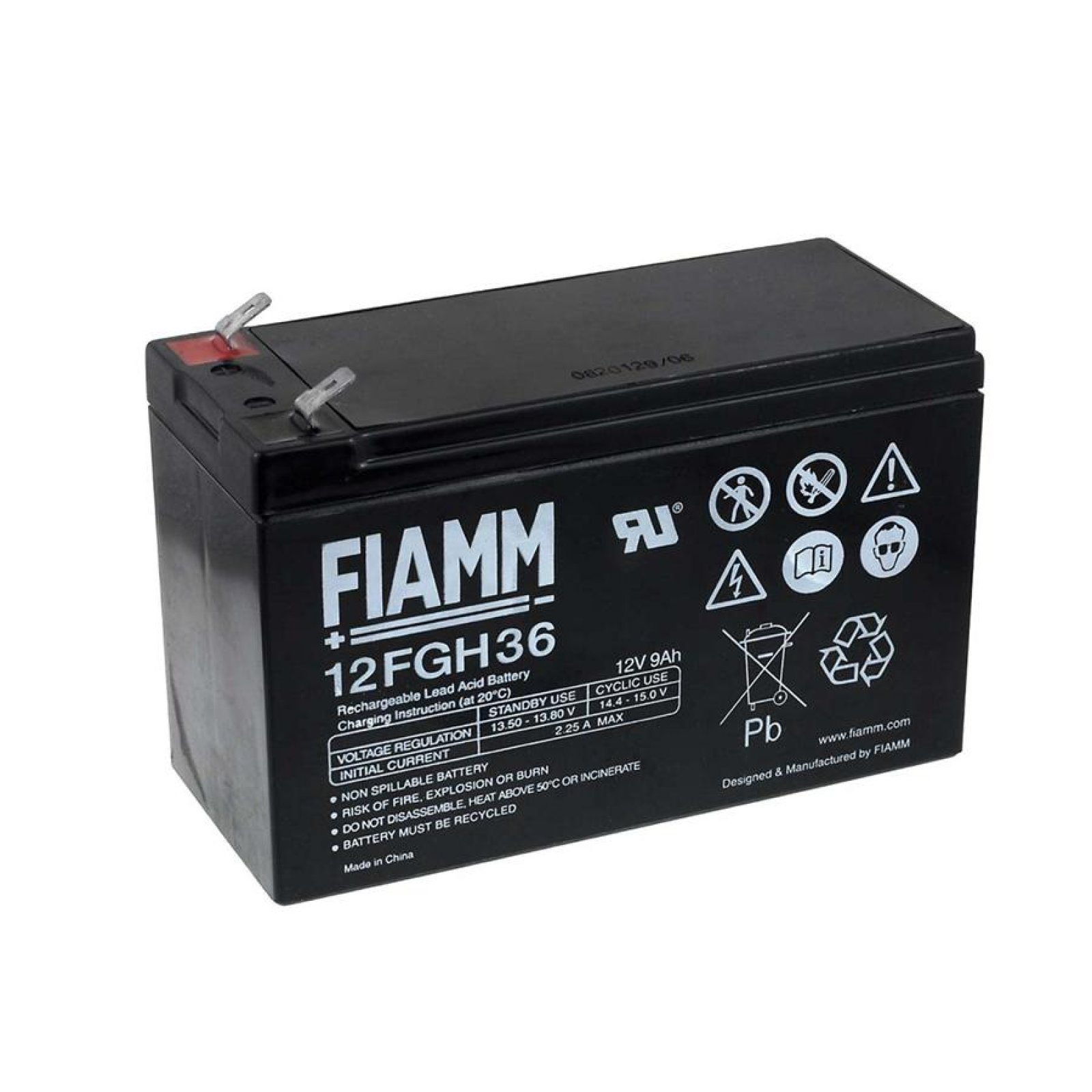 Baterías de Plomo - FIAMM FIAMM Batería de plomo-sellada 12FGH36 (alta ...