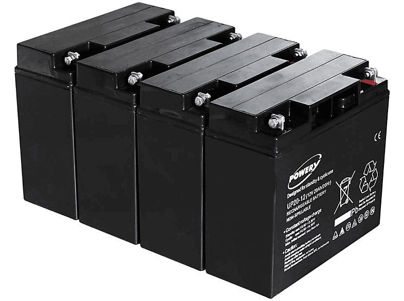 Baterías de Plomo - POWERY Powery Batería de GEL para SAI APC RBC11 ...