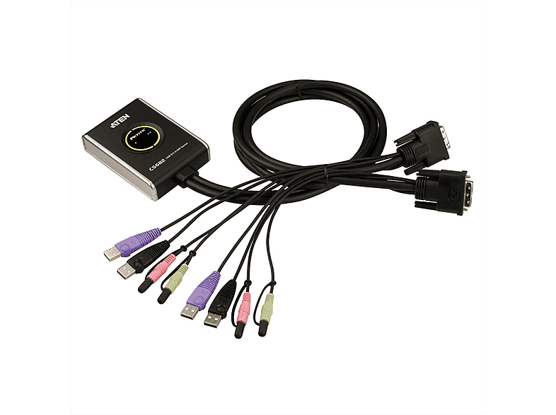 ATEN CS682 KVM Switch DVI, USB, 2 Ports KVM-Switch, DVI | MediaMarkt
